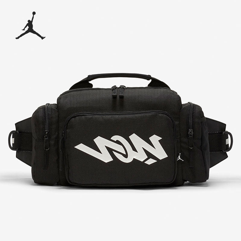 Nike/耐克正品AIR JORDAN 男女单肩斜挎运动手提包腰包DN4826-010