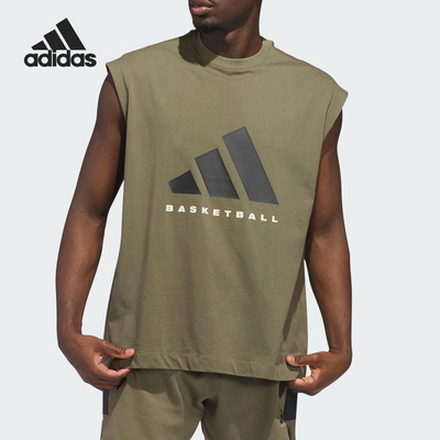 Adidas/阿迪达斯正品2025夏季款男女运动套头圆领背心JX5589