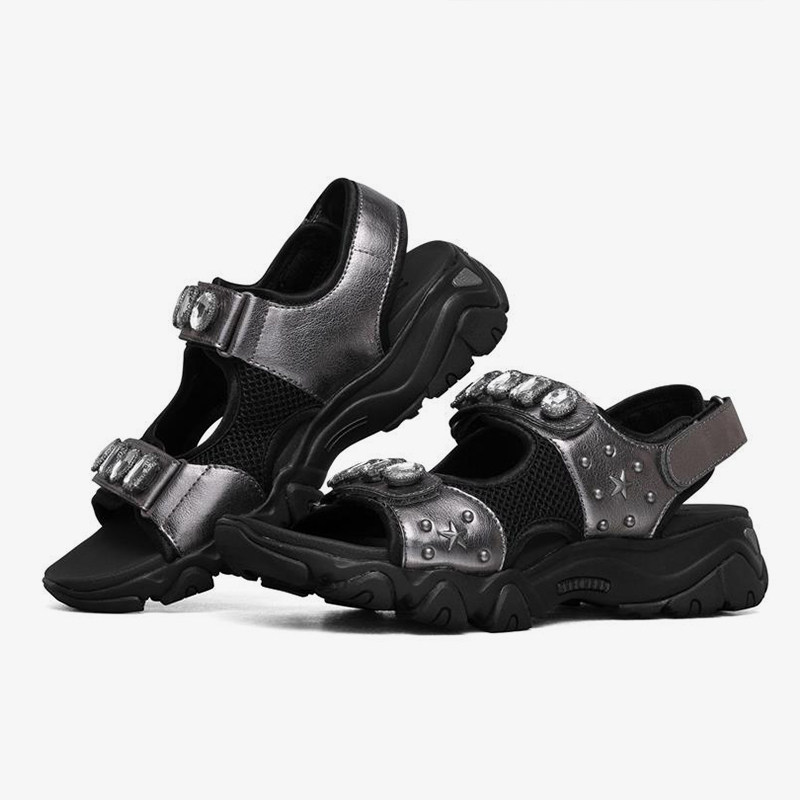 Skechers/斯凯奇正品D'lites 2.0 女子魔术贴运动沙滩凉鞋