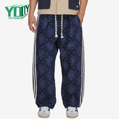 Adidas/阿迪达斯正品三叶草男女运动系带条纹休闲长裤KE7067