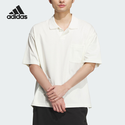 阿迪达斯男士宽松POLO衫