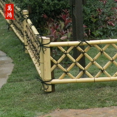 白竹篱笆紫竹围栏花园栅栏别墅院子装饰全竹矮篱日式清Y新竹垣防