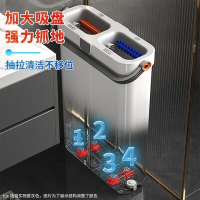 雅贝洛2025新款拖n把家用拖布懒人一拖净免手洗平板拖地神器墩布