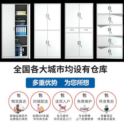 钢办公铁皮文件资料档案柜凭证柜柜带锁KGA储物柜矮柜更衣柜柜书