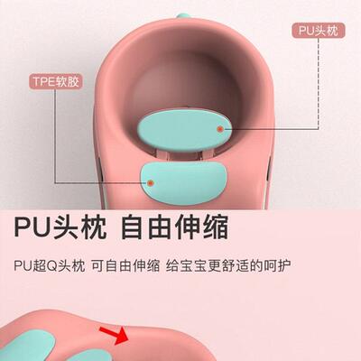 加厚可折叠宝儿童洗头孩躺椅洗BLBB2025宝家用头床女童小婴儿洗头