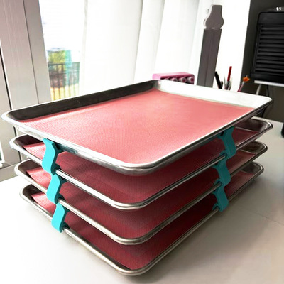 Cookie Baking Sheet Stackers稳定的托盘烤盘收纳托架烧烤盘支架