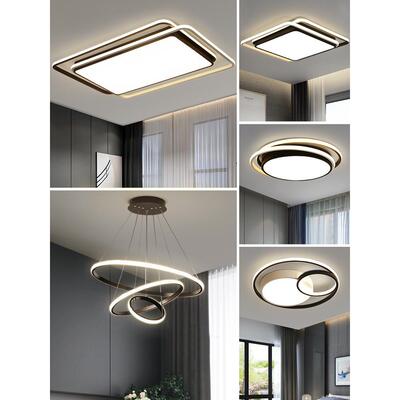广东山灯14815具厂家销组合屋套餐现代简全直约大气吸顶中吊灯客