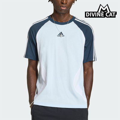 Adidas/阿迪达斯正品三叶草男士时尚日常休闲条纹针织T恤KD4350