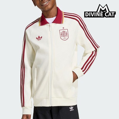 Adidas/阿迪达斯正品三叶草大童经典翻领拉链长袖夹克外套JZ2248
