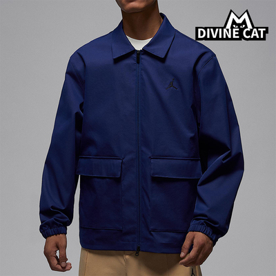 Nike/耐克正品JORDAN男士休闲运动高尔夫翻领刺绣外套HQ8682-492
