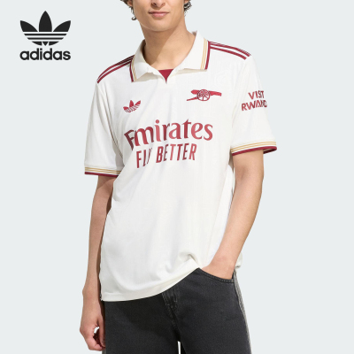 Adidas/阿迪达斯正品夏季男士第二客场足球短袖POLO衫JI9556