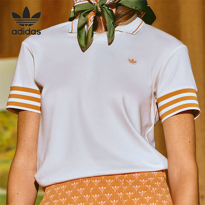 Adidas/阿迪达斯正品三叶草女士运动时尚简约短袖POLO衫KB9214