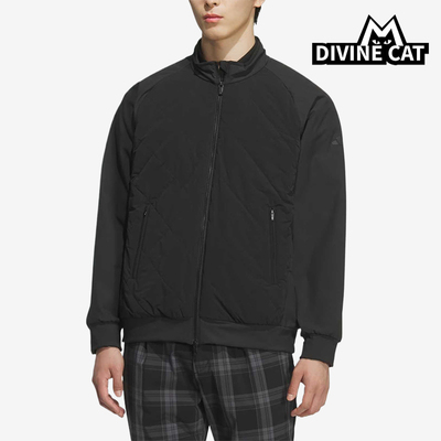 Adidas/阿迪达斯正品立领夹克新款男黑色轻盈保暖夹克JM2946