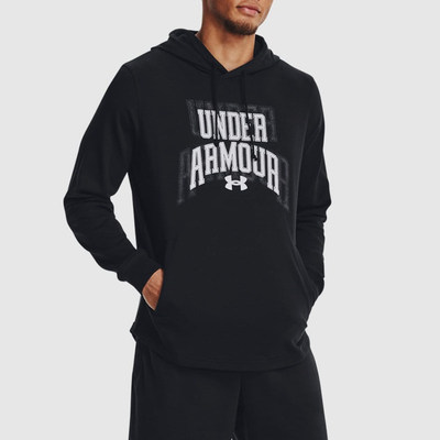 UA/安德玛正品Rival Terry Graphic HD男士连帽卫衣1379766-001