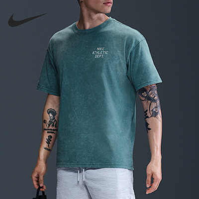 Nike/耐克正品夏季款男士训练落肩休闲透气短袖HJ3694-006