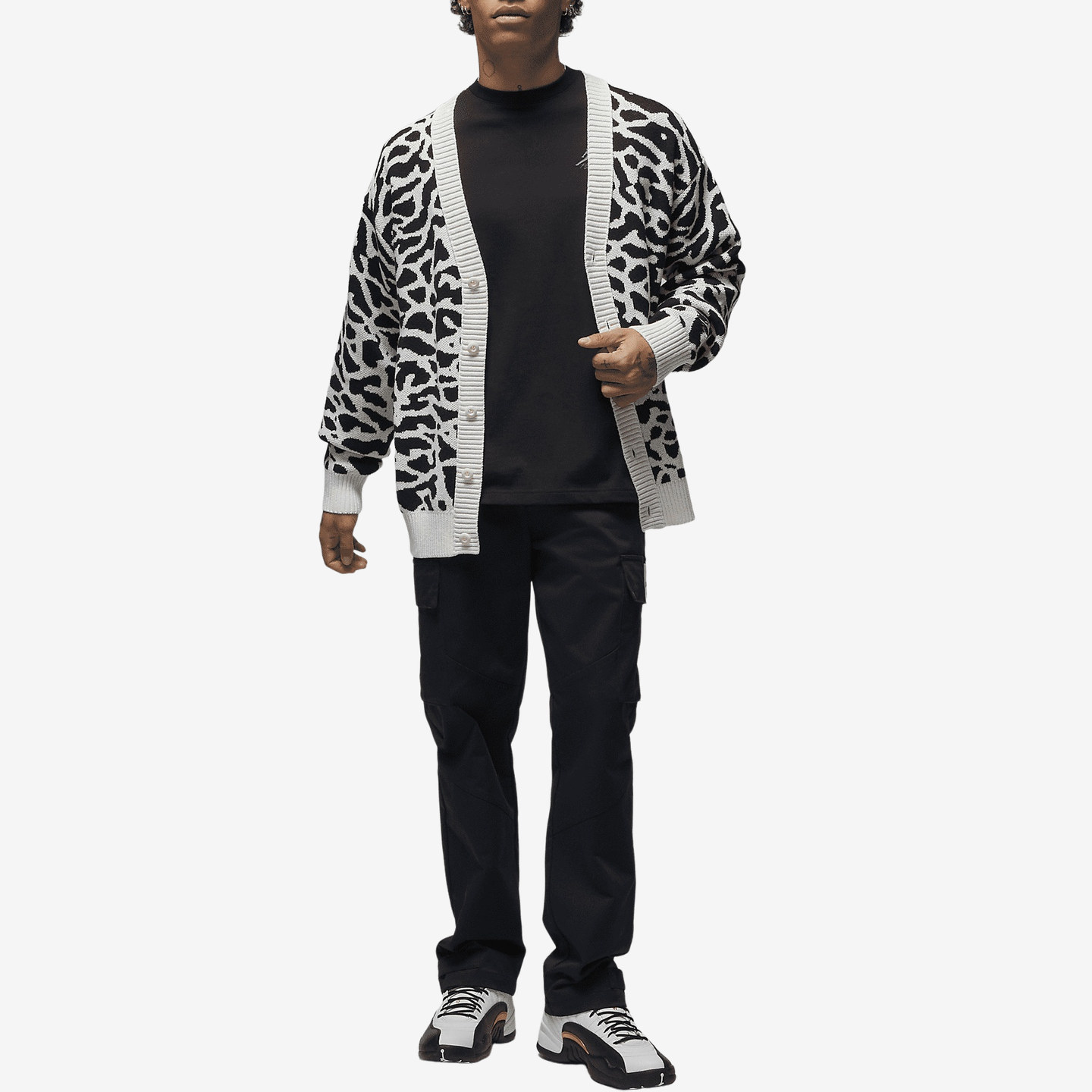 Nike耐克正品男款Jordan BRAND Logo圆领运动长袖T恤DV8427-010