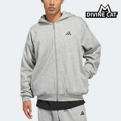 Adidas/阿迪达斯正品2025冬季款男女日常连帽运动印花外套KB7562