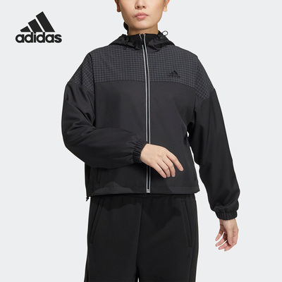 Adidas/阿迪达斯正品冬季新款女子运动宽松连帽外套HM7085