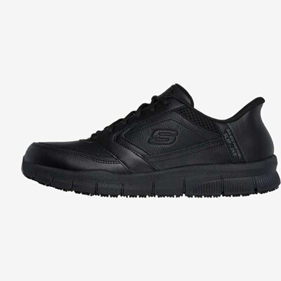 Skechers斯凯奇正品Work Slip男款低帮生活运动休闲鞋200303-BLK