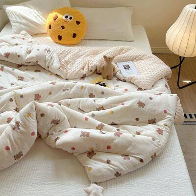 A类豆豆被冬机被NMV大豆纤维子春秋冬季绒儿童宿舍被单人学生被可