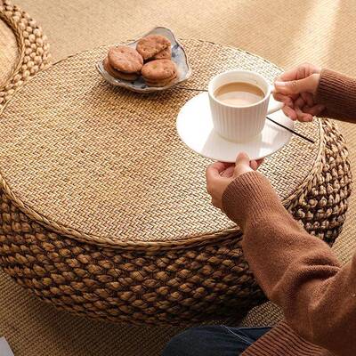 飘桌MHM子小茶几迷你极简圆桌可收纳阳台客移厅窗家用可动榻米榻