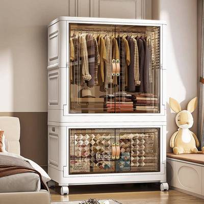 免安装折叠柜衣柜65-7宝宝衣物收5纳柜简671L易用衣橱儿童家衣收