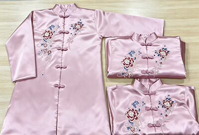 女款高档寿服真丝刺绣七件套寿终衣百年服送老衣冲喜增福添寿寿衣
