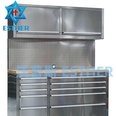 不锈钢56英寸工具柜 沃普斯 E 个车轮-耐用滚动箱10抽屉 OBM 0200