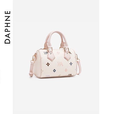 Daphne/达芙妮可爱印花波士顿单肩包甜美风斜挎包女士通勤包25014