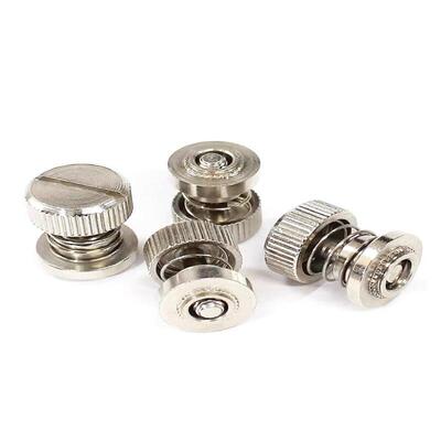 不锈钢松不脱螺钉面板机柜压铆滚花螺母手拧螺丝PF31PF32M4M5