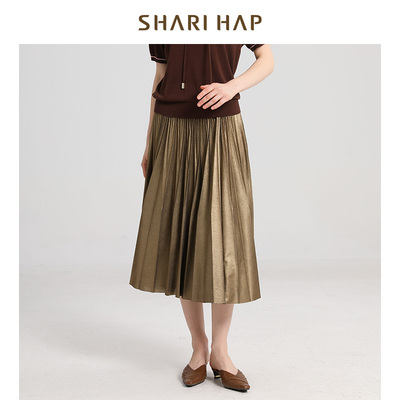 半身裙SHARIHAP百褶裙百搭