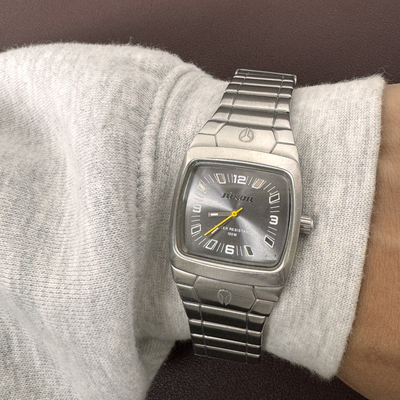 Awateoftime浪费时间 中古手表小众休闲复古方形金属石英手表