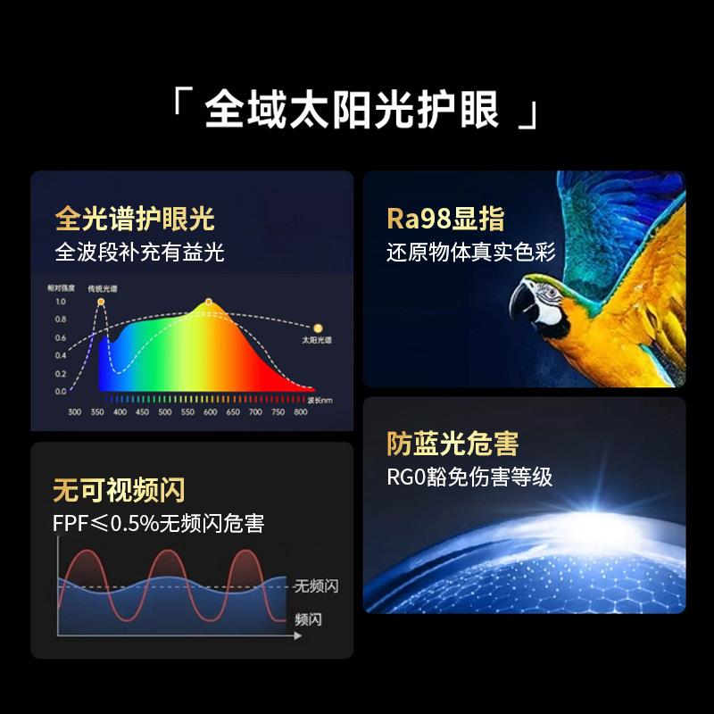 全光谱壁15630可挂式台灯学习专儿童阅读写字用桌书长条旋转护眼