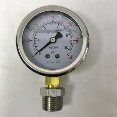 leipai 油压表 压力10kg 150psi 表径61-68mm 螺纹ZG1/2 耐震表