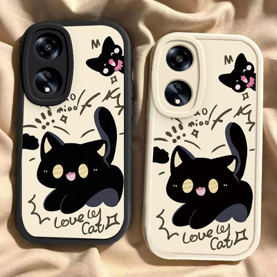 惊吓猫咪适用可爱猫眯oppoA1手机保护壳5G新款高颜值oppo0pp0ppoa硅胶oppa防摔套PHJ110oppophj软opa防摔男女