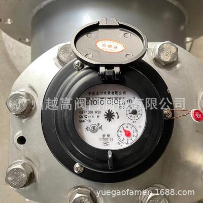 宁波龙川海仓304不锈钢可拆式大口径法兰智能远传水表DN300DN500