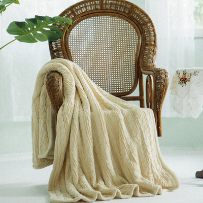 加厚双层毛毯针织毯盖毯空调毯子办公H室午睡毯沙发毯小毯子秋冬