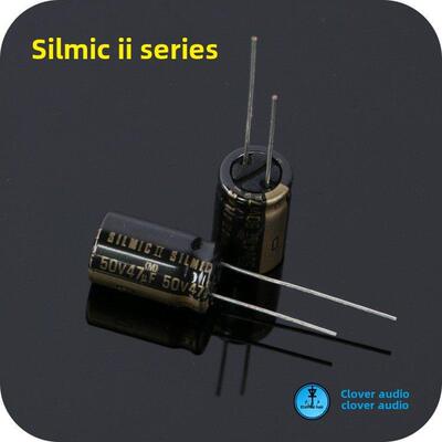 ELNA 伊娜47UF 50V蚕丝 Rfs silmic II 音频电解电容47UF 50V