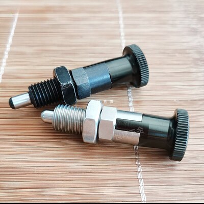 替代碳钢自锁型平头分度定位销PXYAF/PXYKF5/6细牙8/10/12旋钮柱