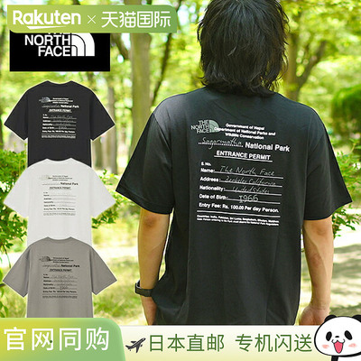 日本直邮The North Face 北面 2026秋冬 Entrance Permission Tee