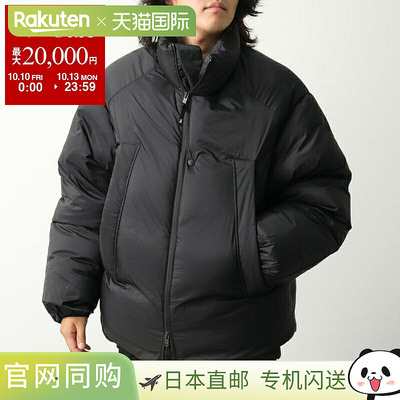 日本直邮Y-3 男士尼龙羽绒夹克（JX7282）拉链立领带标志黑色