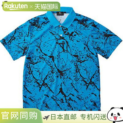 日本直邮LUCENT Polo 衫 男女士比赛衬衫 蓝色短袖上衣 服装 服装