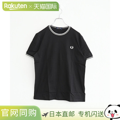[M1588] FRED PERRY 双尖头 T 恤 男士上衣 圆领 短袖 简约休闲