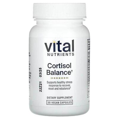 Vital Nutrients,Cortisol Balance, 30 Vegan Capsules