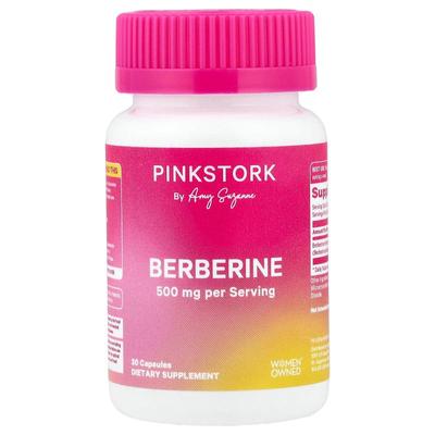 Pink Stork,小檗碱，500 毫克，30 粒胶囊