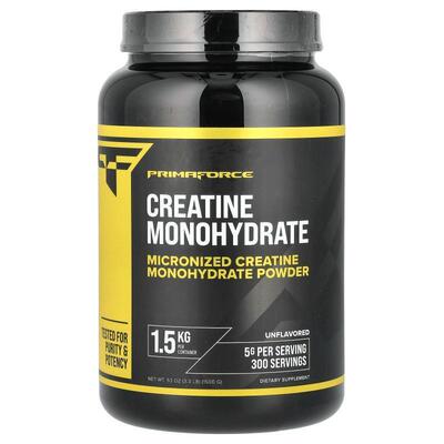 Primaforce,Creatine Monohydrate Powder, Unflavored, 3.3 lb (