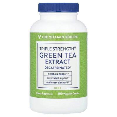 The Vitamin Shoppe,Green Tea Extract, Triple Strength, Decaf