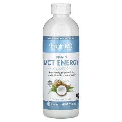 BrainMD,Brain MCT Energy Organic Oil, 16 fl oz (473 ml)