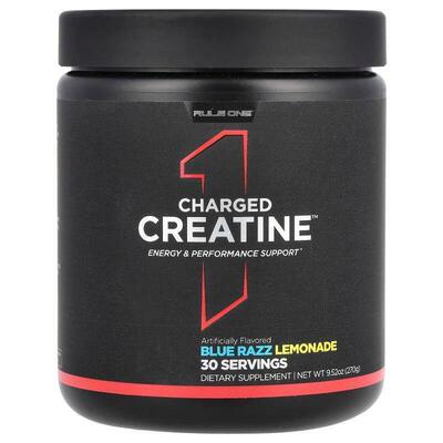 Rule One Proteins,Charged Creatine, Blue Razz Lemonade, 9.52
