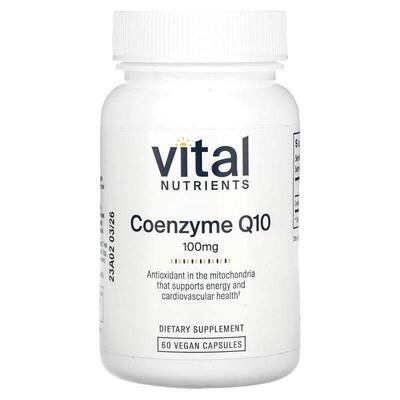 Vital Nutrients,Coenzyme Q10, 100 mg, 60 Vegan Capsules